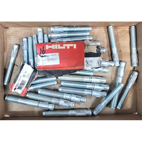 FLAT OF HILTI LONG THREAD EXPANSION ANCHORS