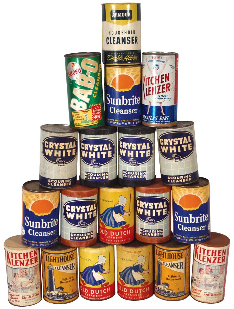 Country store cleanser cans (19 pcs), Old Dutch, Lighthouse, Kitchen ...