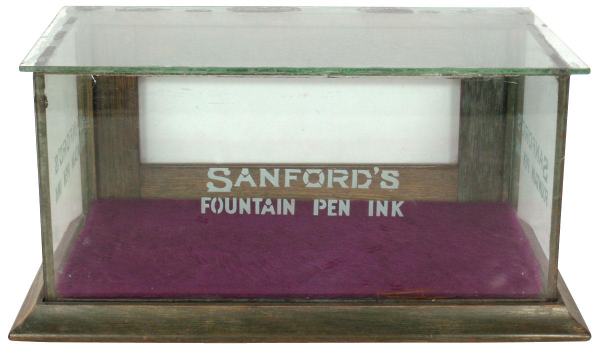 Sanford's Fountain Pen Ink display case made by the Specialty Display ...