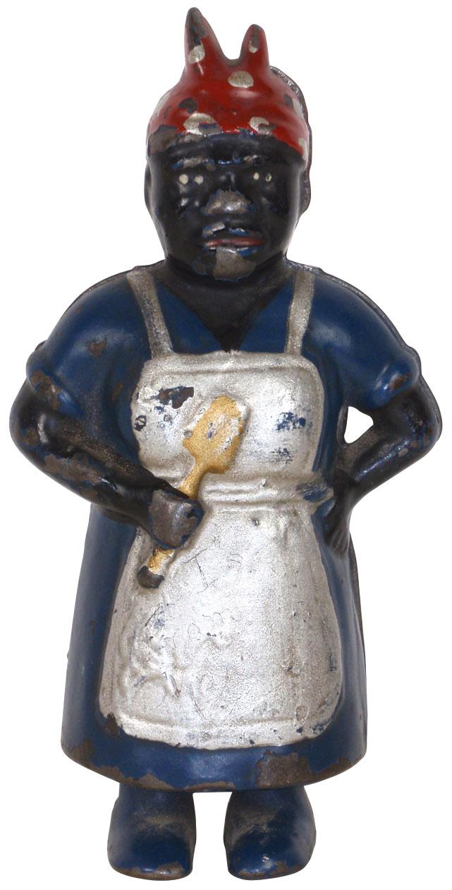 Black Americana Mammy still bank, cast iron w/great orig paint, Exc ...