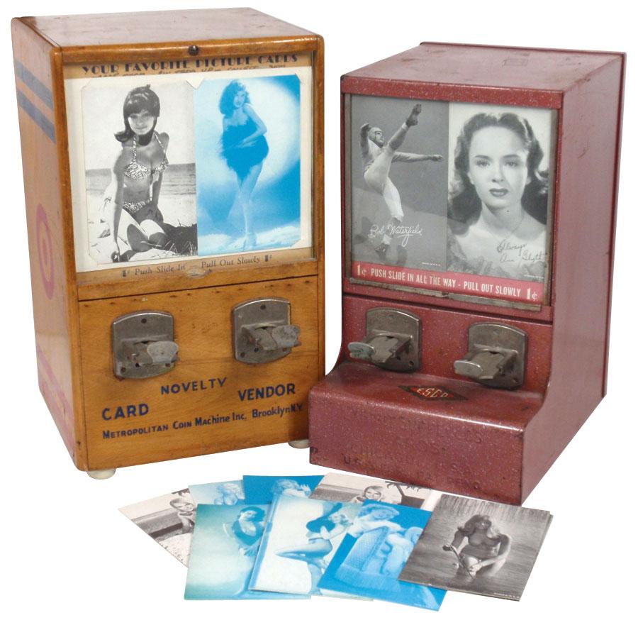 Coin-operated card vendors (2), Novelty Card Vendor, mfgd by ...
