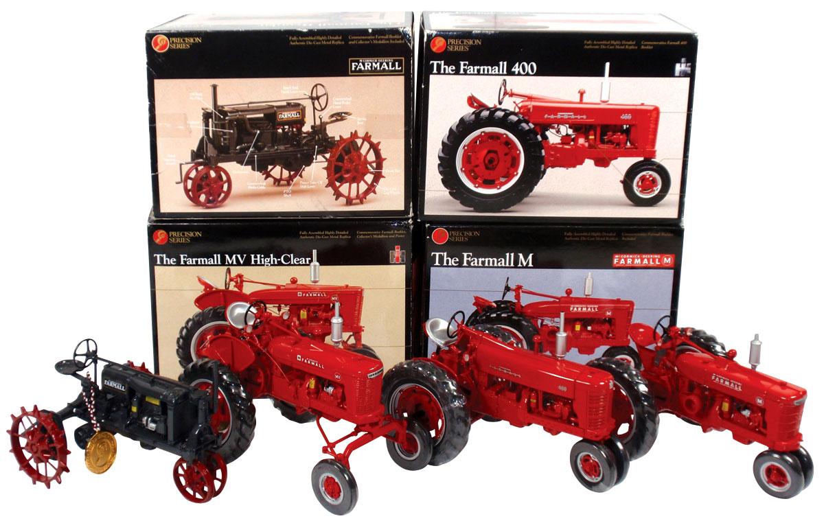 Farm toys (4), all Precision Series, Ertl McCormick-Deering Farmall M ...