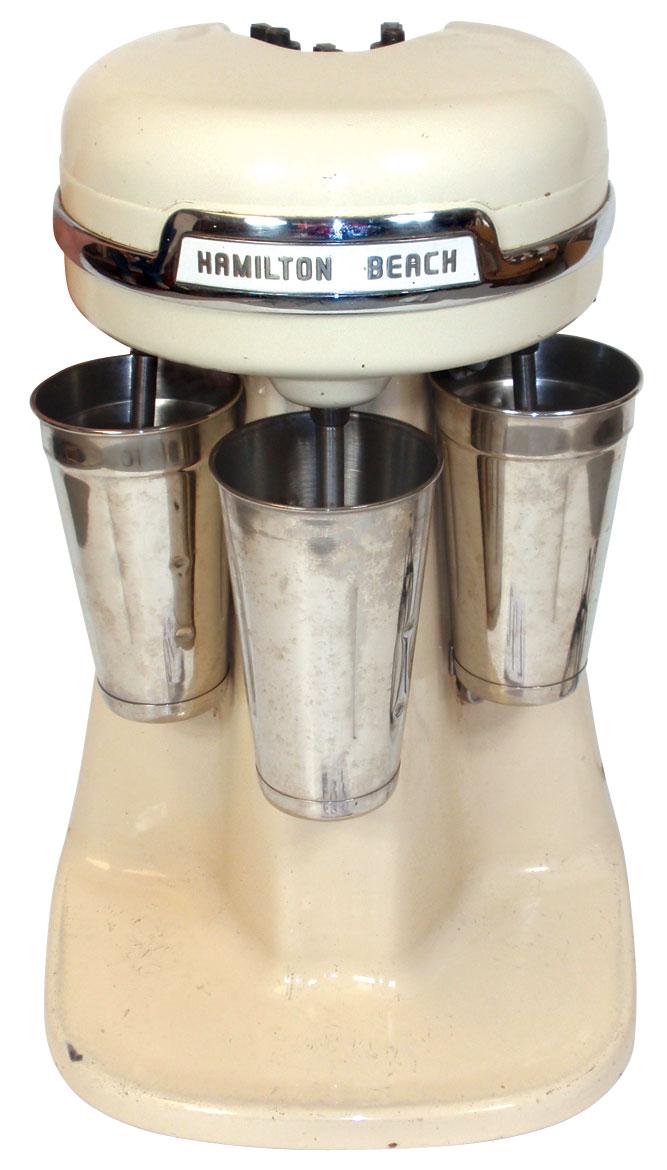 Hamilton Beach triple malt machine, cream colored porcelain, one malt ...