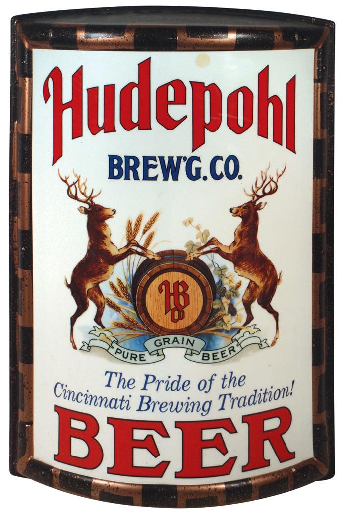 Breweriana, Hudepohl Brewing Co.-Cincinnati beer sign, contemporary ...