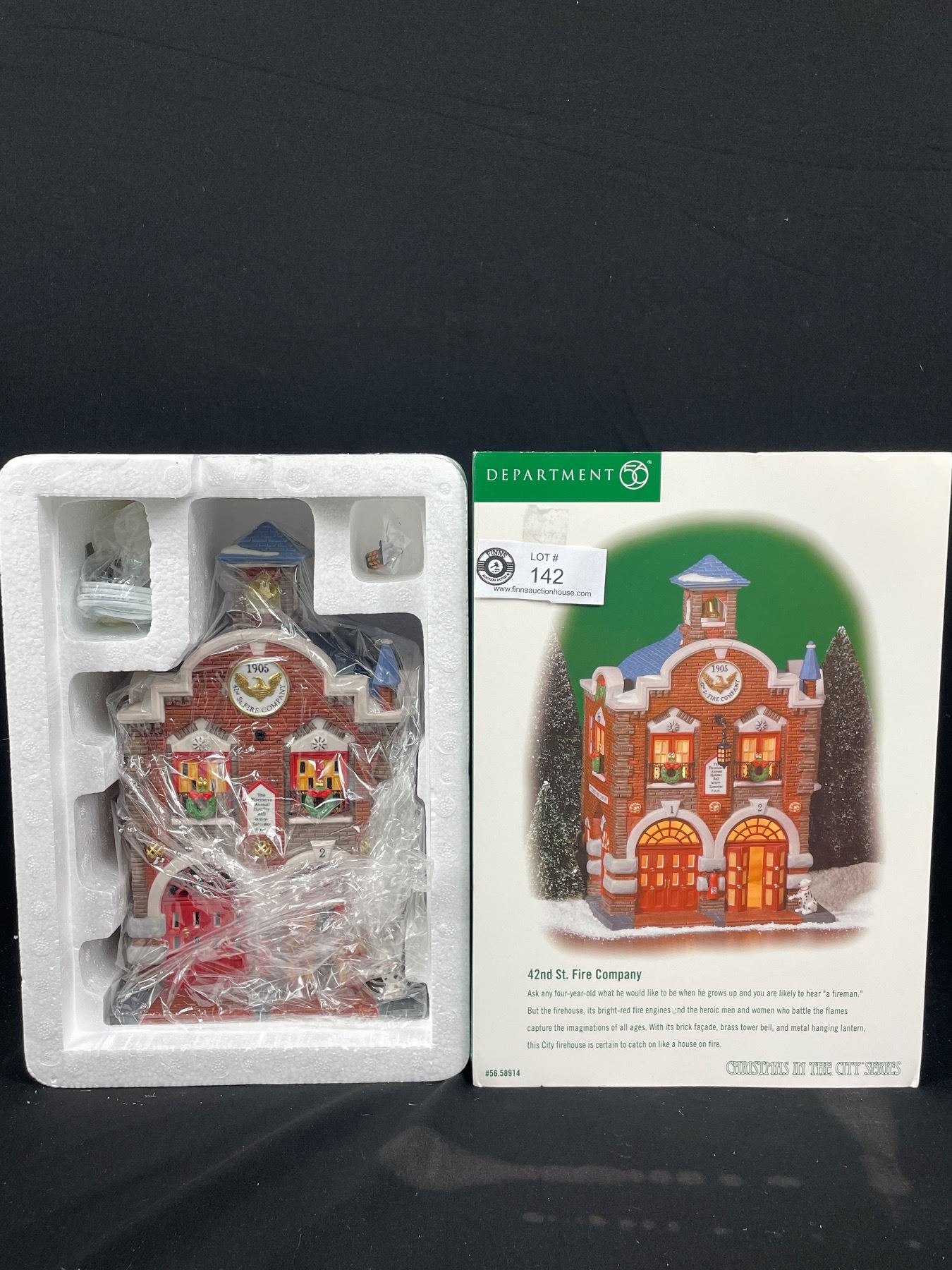 Department 56 Christmas in The City Series " 42nd St. Fire Company"