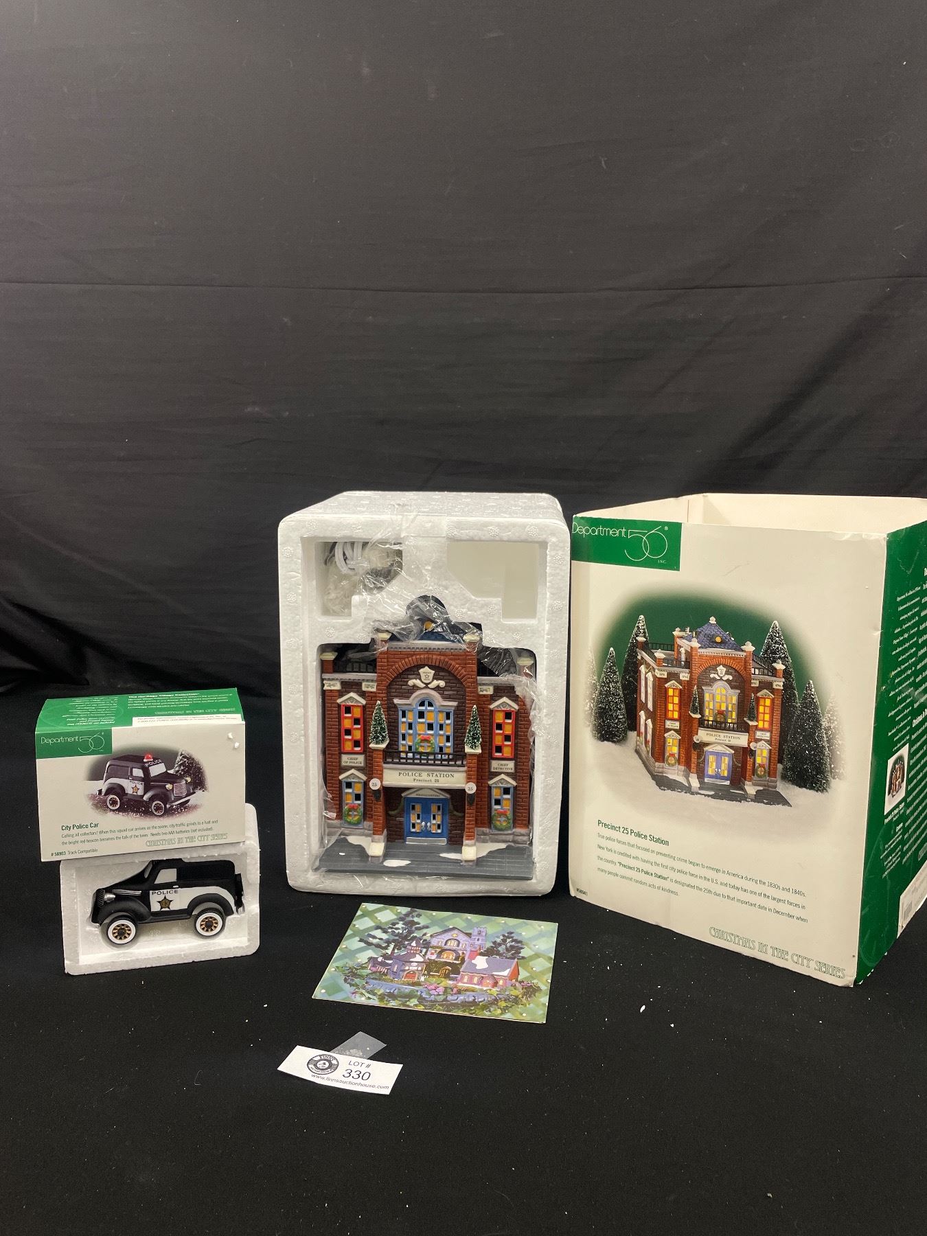 Department 56 Christmas in The City Series "Precinct 25 Police Station ...