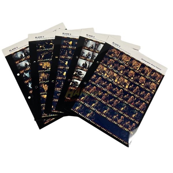 Blade II (2002) - Set of 5 Contact Sheets Showing many Behind the ...