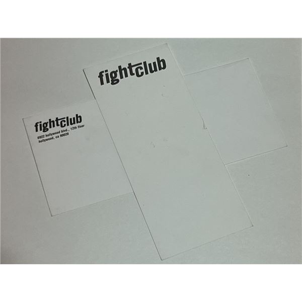 Fight Club (1999) - Headed Production Note Paper And Envelope