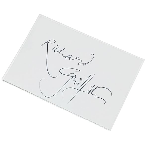 Harry Potter Franchise - Richard Griffiths (Uncle Vernon) Signed Index Card Harry Potter Franchise - Richard Griffiths (Uncle Vernon) Signed Index Card