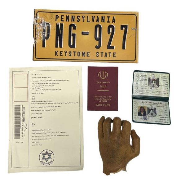 World War Z (2013) - Collection of Props (Infected Hand, License Plate ...