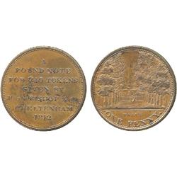 TOKENS. BRITISH 19TH CENTURY TOKENS. Gloucestershire. Cheltenham, J ...