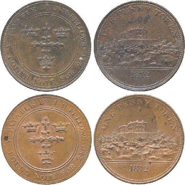TOKENS. BRITISH 19TH CENTURY TOKENS. Nottinghamshire. Nottingham, J M ...