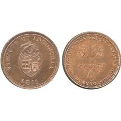 TOKENS. BRITISH 19TH CENTURY TOKENS. Somerset. Bristol, Bristol Brass ...