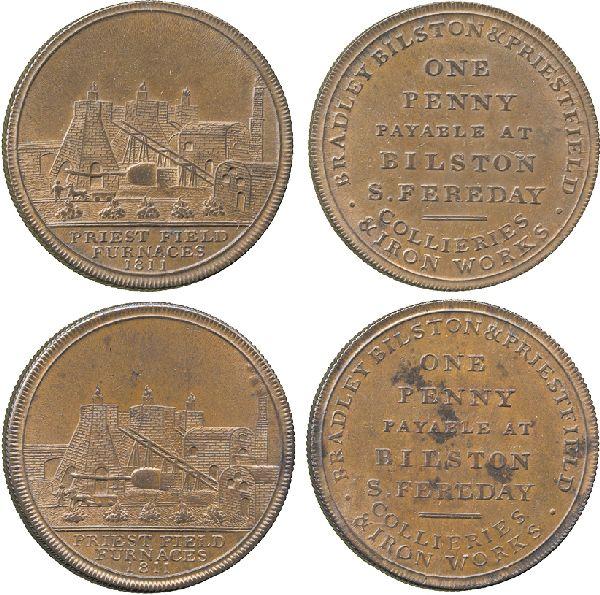 TOKENS. BRITISH 19TH CENTURY TOKENS. Staffordshire. Bilston, Samuel ...