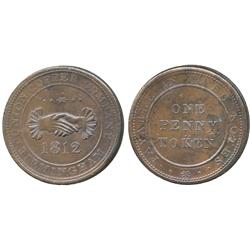 TOKENS. BRITISH 19TH CENTURY TOKENS. Warwickshire. Birmingham, Union ...