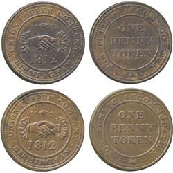 TOKENS. BRITISH 19TH CENTURY TOKENS. Warwickshire. Birmingham, Union ...