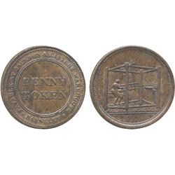 TOKENS. BRITISH 19TH CENTURY TOKENS. Yorkshire. Barnsley, Jackson ...