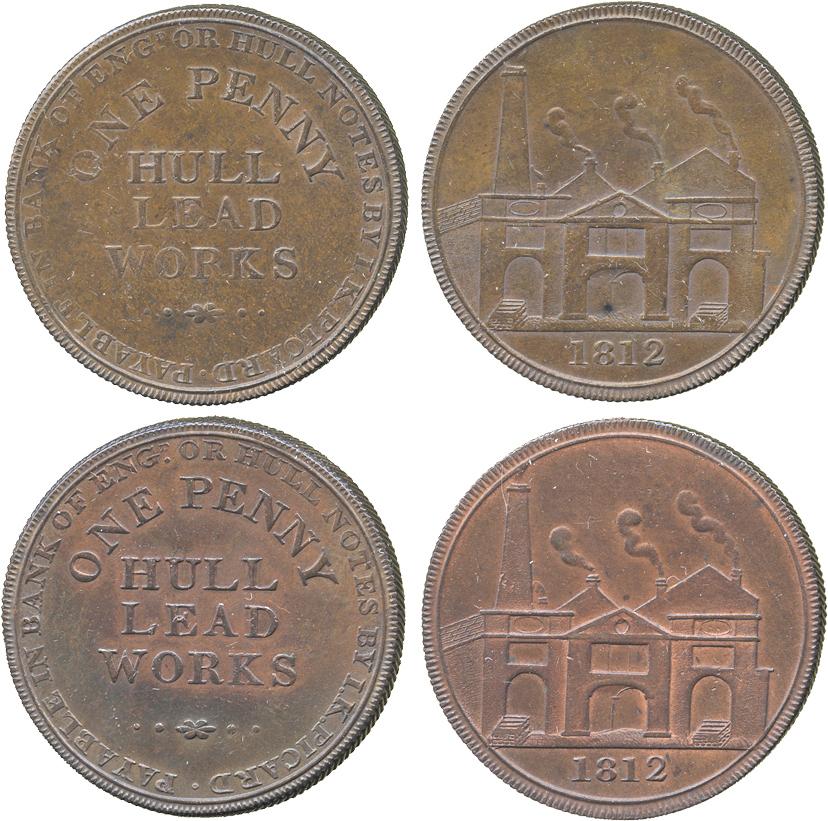 TOKENS. BRITISH 19TH CENTURY TOKENS. Yorkshire. Hull, I K Picard ...