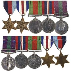ORDERS, DECORATIONS AND MEDALS. CAMPAIGN GROUPS. A WWII group of five ...