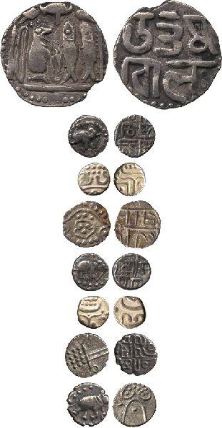 INDIAN COINS. MEDIEVAL. Uttama Chola (973-985 AD), Silver Kahavanu ...