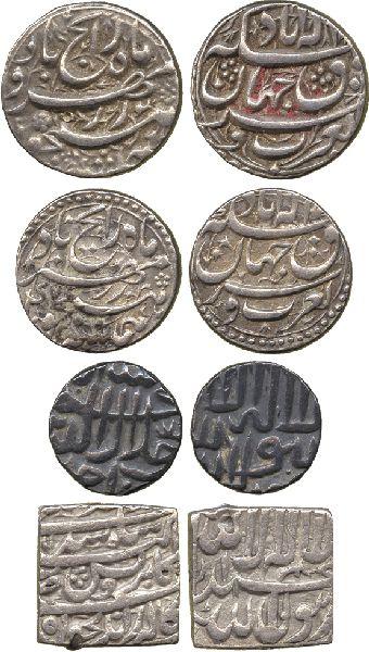 INDIAN COINS. MUGHAL. Akbar, Square Rupee, Bangala (KM 86.1), Light ...