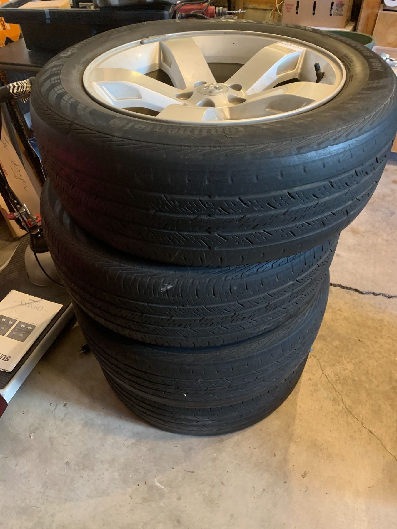 P225 60 R18 99H M.S Radial Tires With Four OEM Dodge Rims - Beck ...