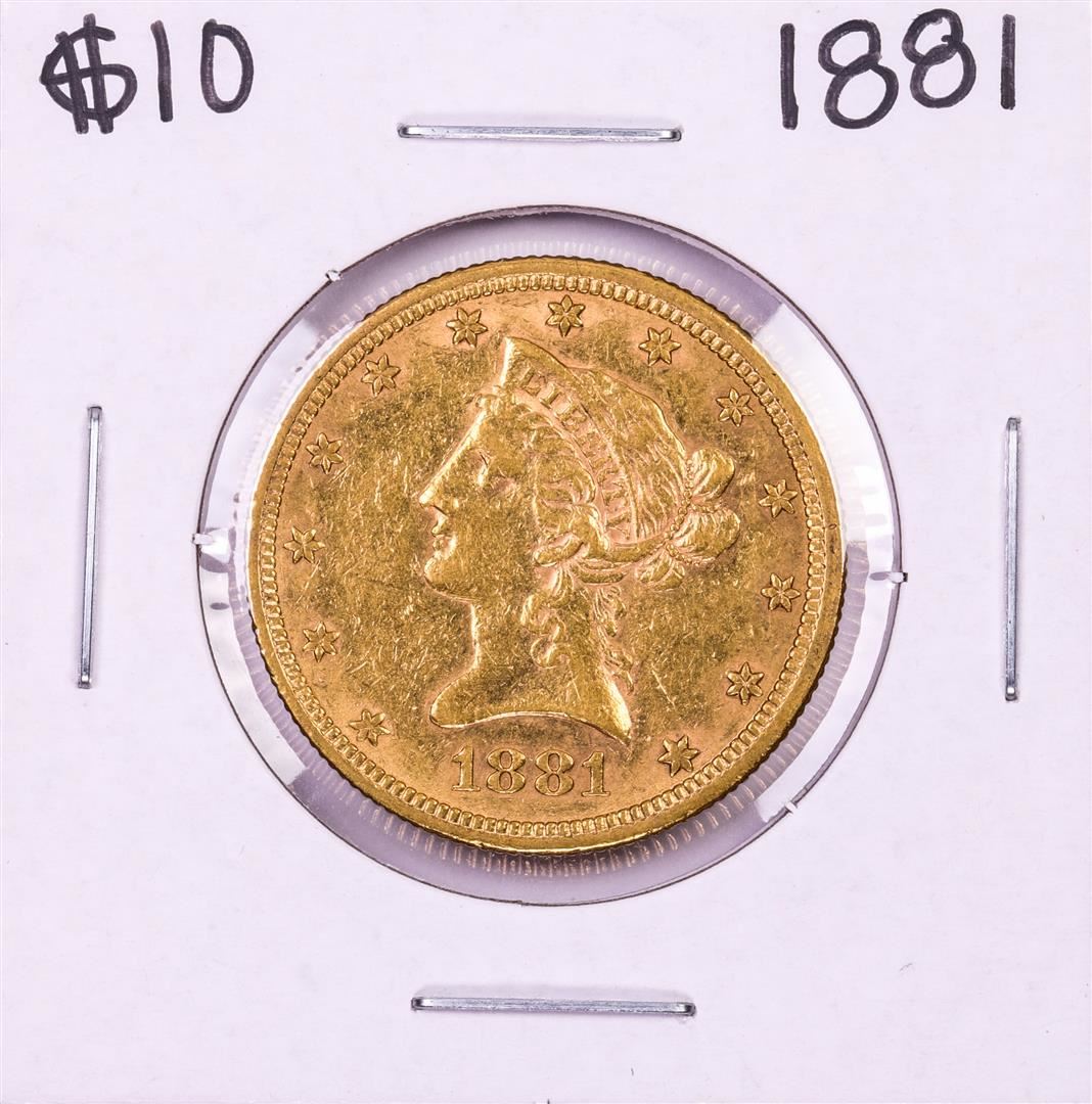 1881 $10 Liberty Head Eagle Gold Coin
