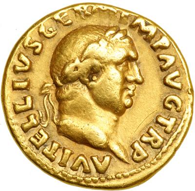 Lucius Vitellius, d. AD 52. Gold Aureus (7.07 g) minted at Rome by his ...