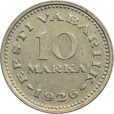 Estonia. 10 Marka, 1926