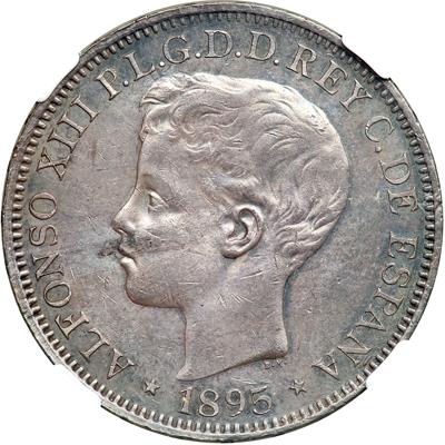 Puerto Rico. Peso, 1895-PGV