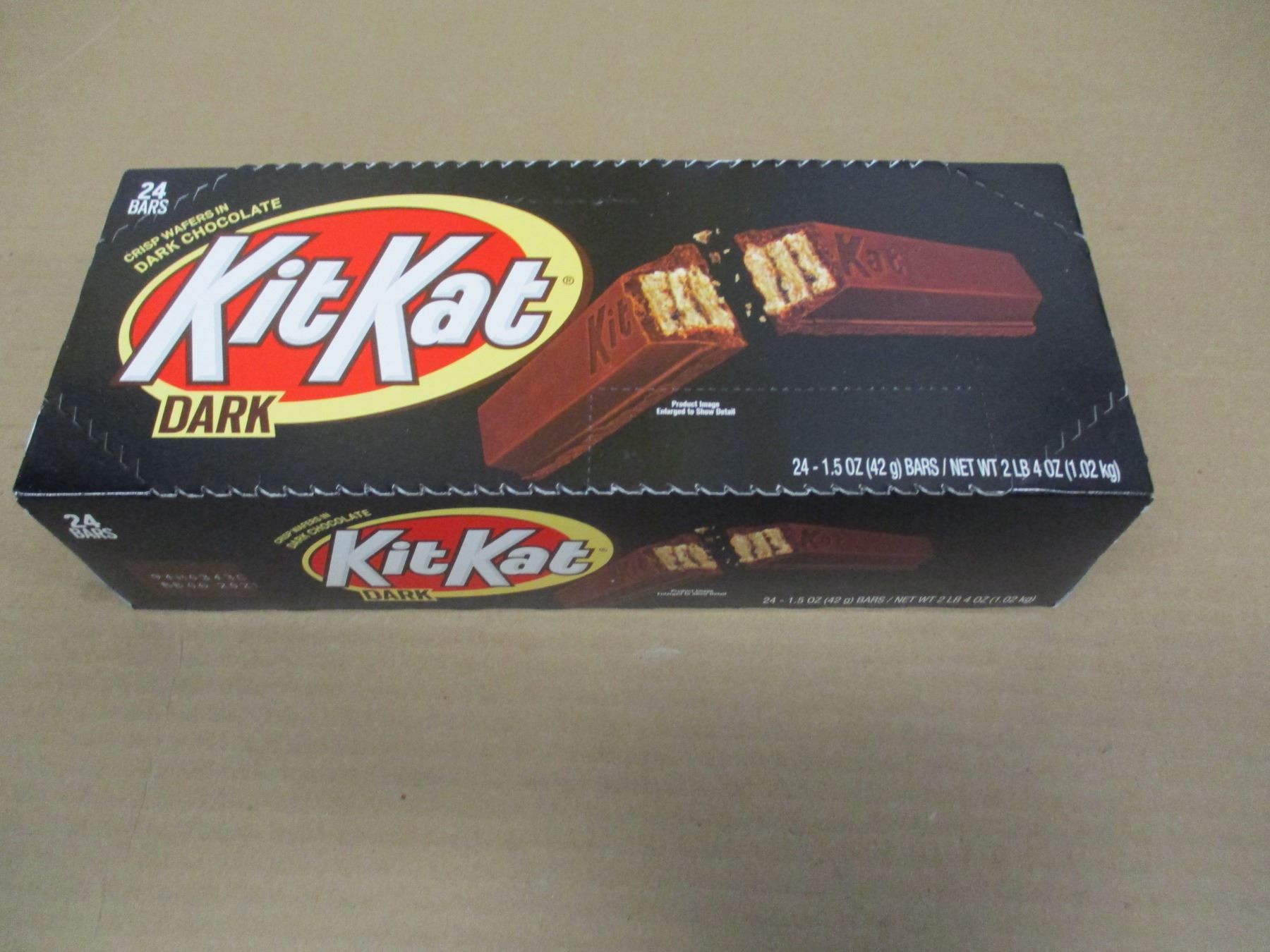 DARK CHOCOLATE KIT KAT BARS (24) - PER BOX