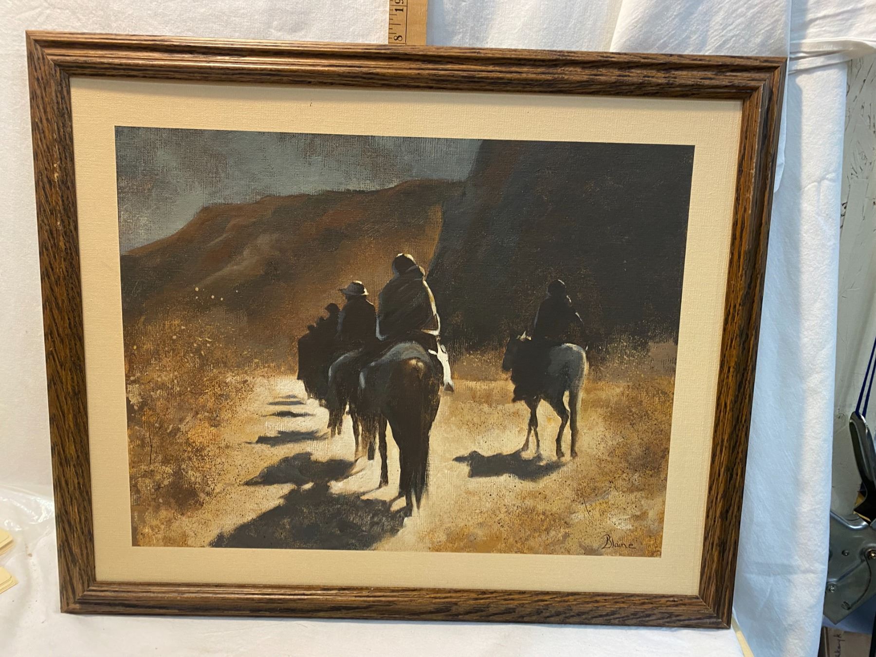 Painting " Dusty Trail" by Blaine Jackson Framed 18x22 inches