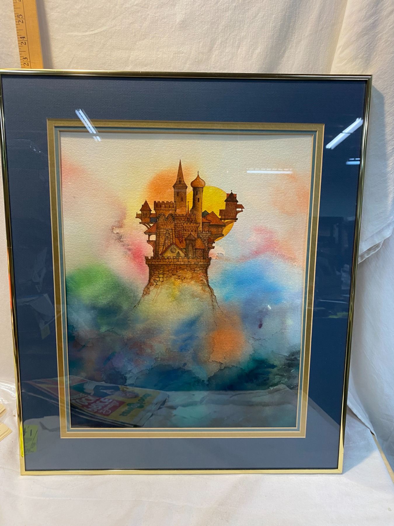 Painting "Cloud Castle" sighed. 19x23 inches