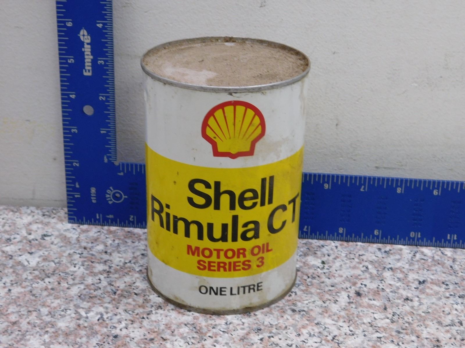 Shell Rimula CT Motor Oil Full Vintage Can Tin