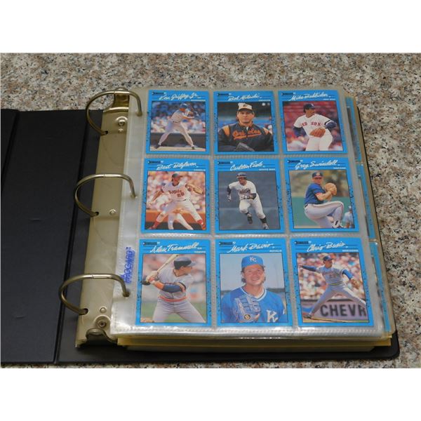 Binder of Baseball Cards 3 Sets 1990 Donruss Series 1 14 Card Set
