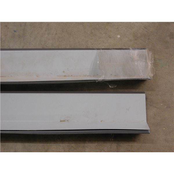 Lot of 20 Metal 123" Sheeting Corners End Pieces Exterior Construction Wall