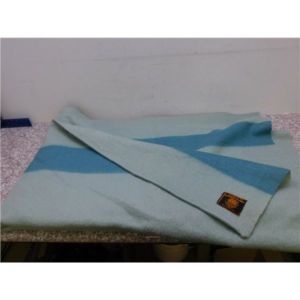 Vintage Green Pure Wool England Blanket Early's Witney Point Blanket ...