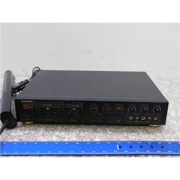 Ensing Digital Key Control Echo Mixing System ESK-808 Plugged In Lights Up