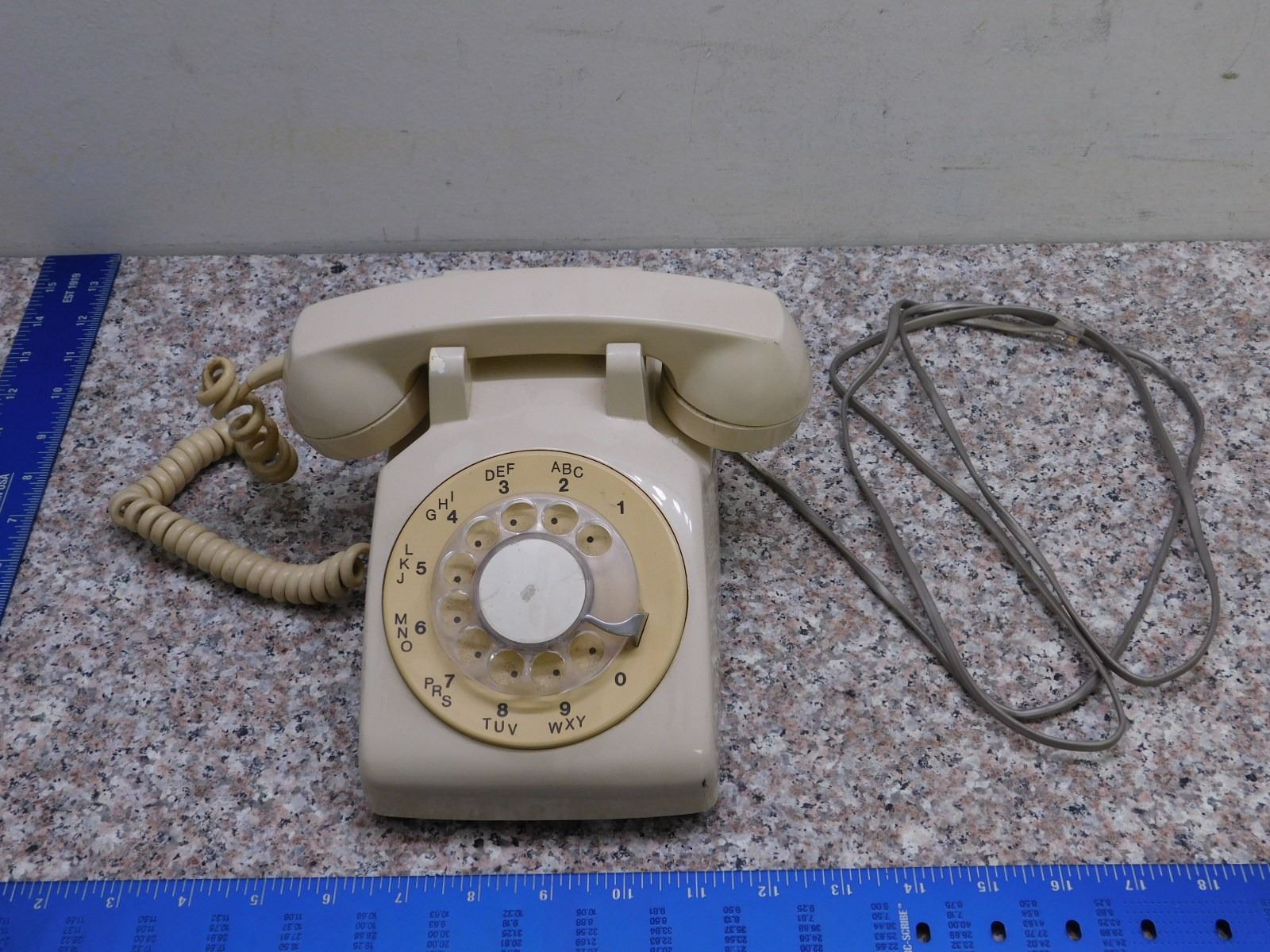 Vintage Cream Rotary Telephone Northern Telegram
