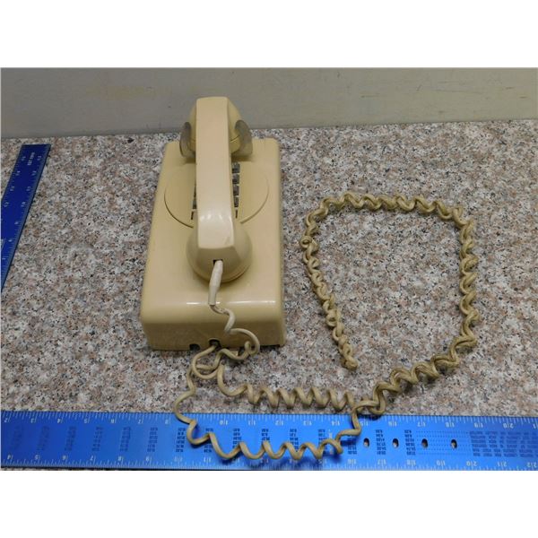 Vintage Cream Wall Hanging Touch Tone Telephone ITT