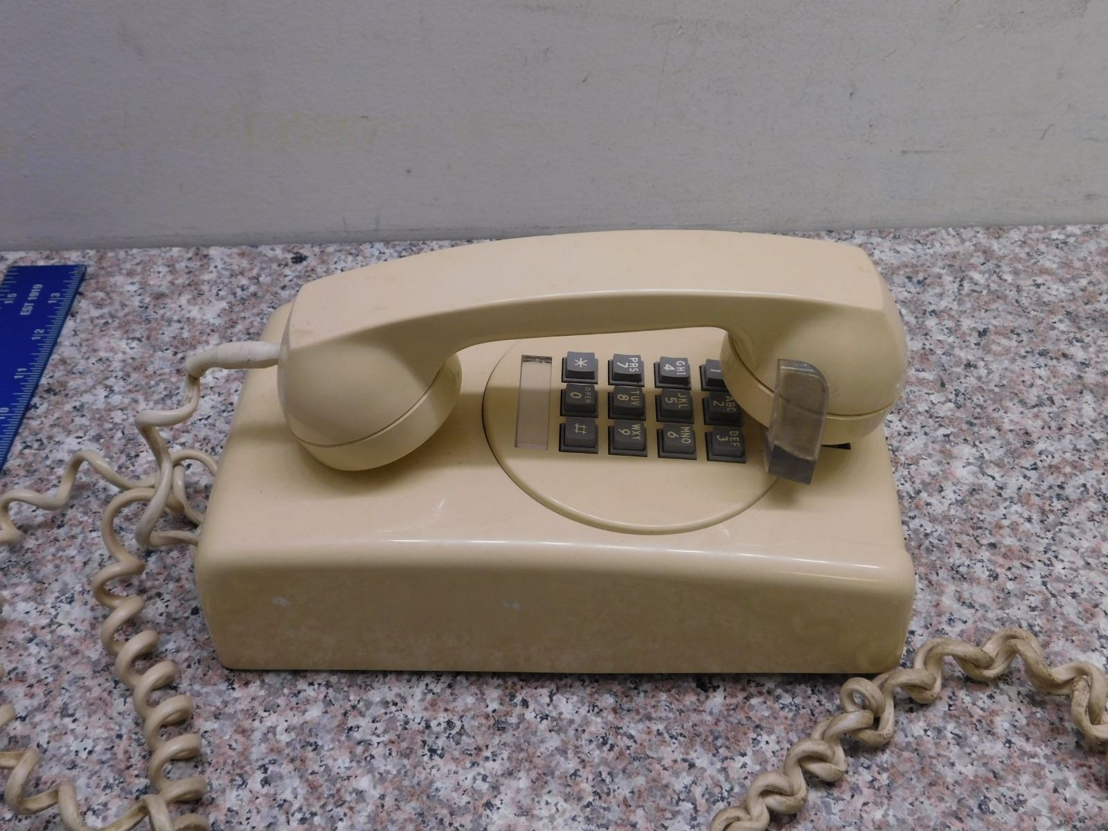 Vintage Cream Wall Hanging Touch Tone Telephone ITT