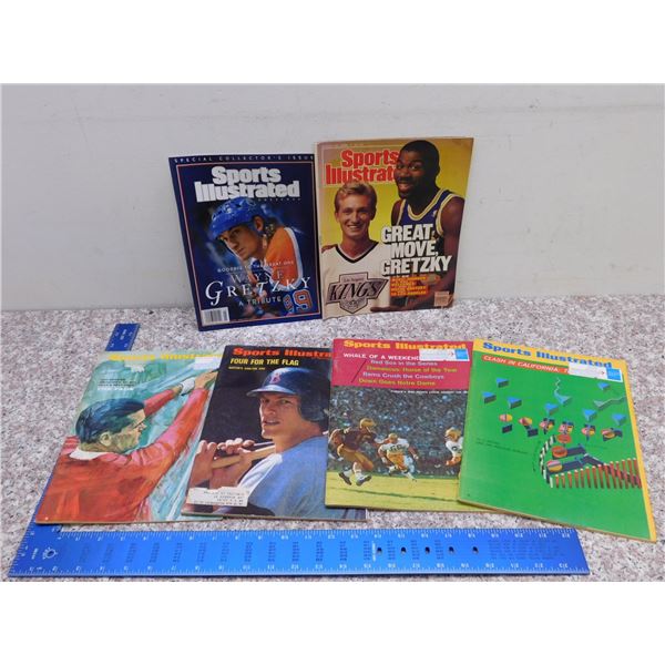 Lot of 6 Vintage Sports Illustrated Magazines 60s - 90s