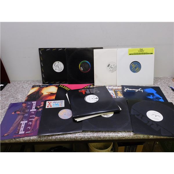 Lot of 17 DJ Promo Hip Hop Dance Vinyl Records LPs