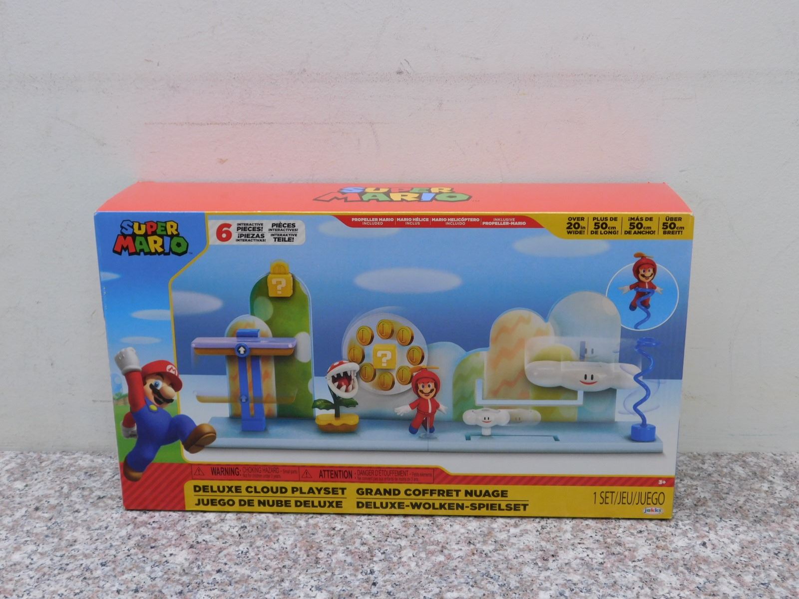 Super Mario Deluxe Cloud Playset 2021 Sealed