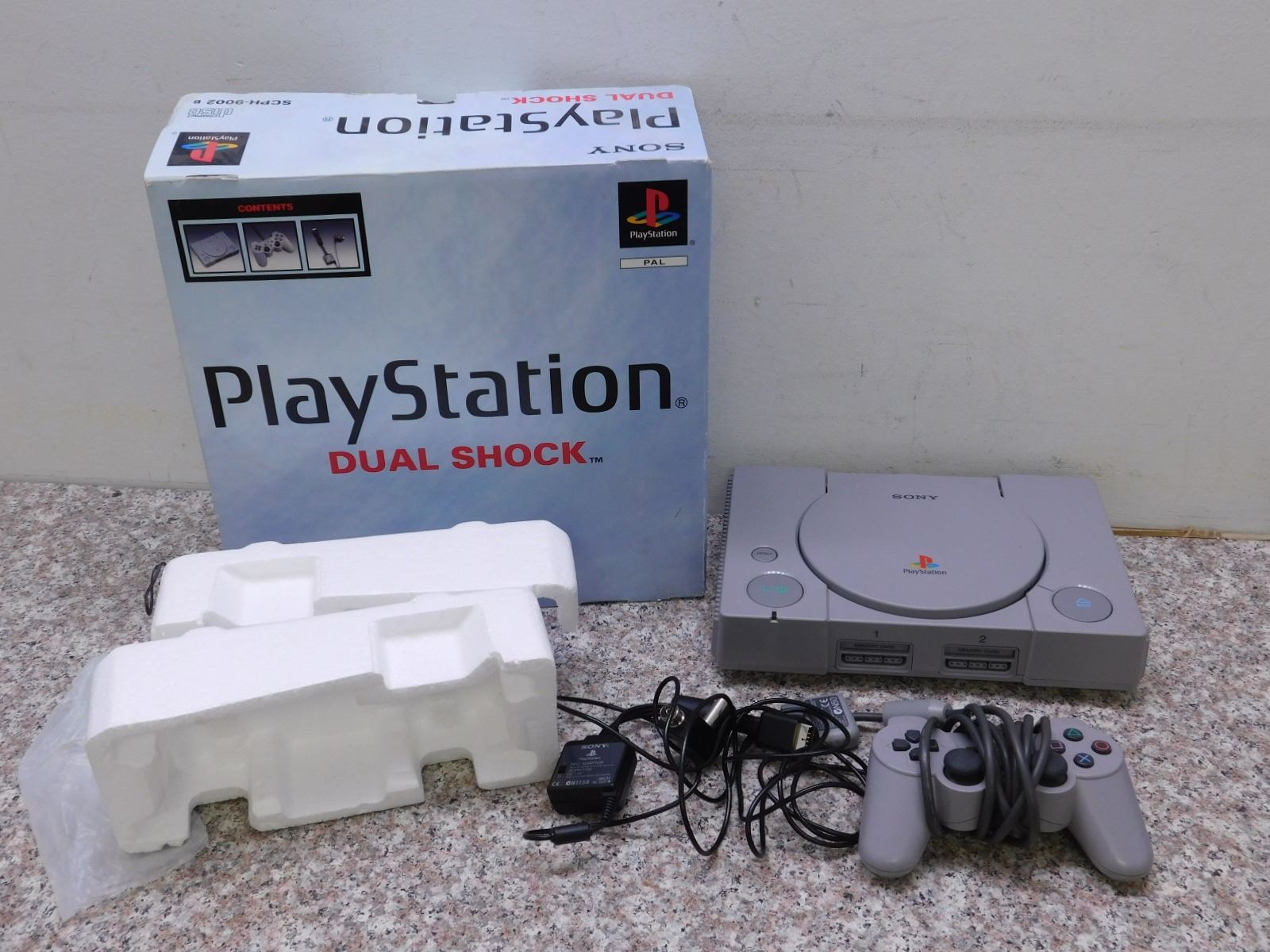 Playstation 1 Dual Shock Console + Box and Accessories PAL Model