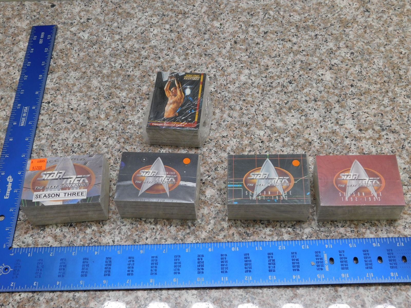 Lot of 5 Star Trek TNG Base Sets Season 3-6 and TNG Profiles The Next ...
