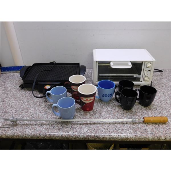 Sunbeam Grill Black & Decker Toaster Oven & Mugs Assorted