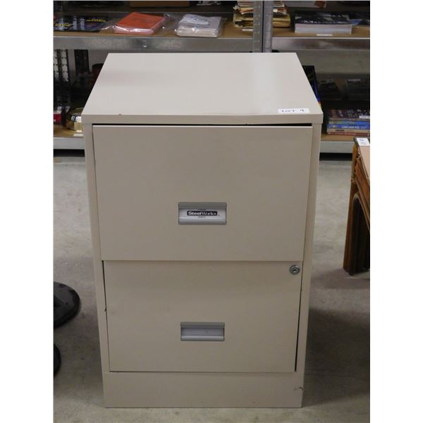 Filing Cabinet Beige 2 Drawer 28" x 18" x 18"