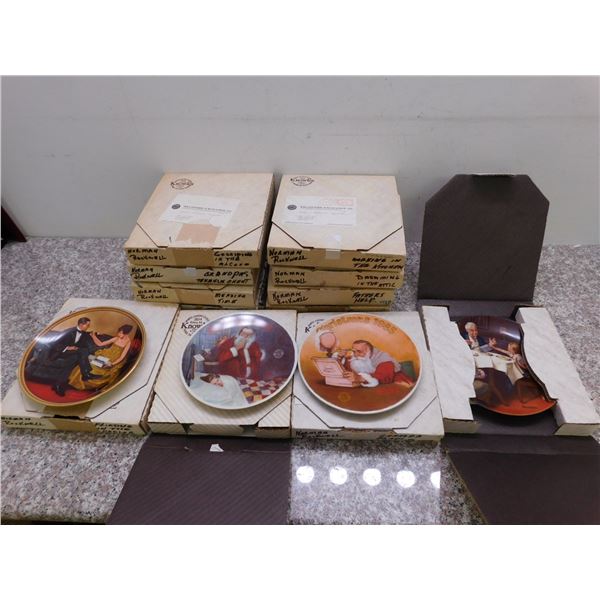 Lot of 12 Norman Rockwell Collector Plates Dishes Art Knowles New In ...