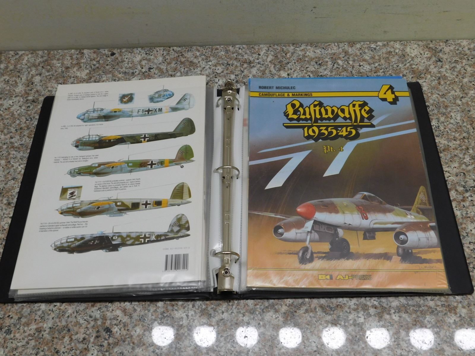 Set of 5 Luftwaffe 35-45 Camouflage & Markings and Color Chart